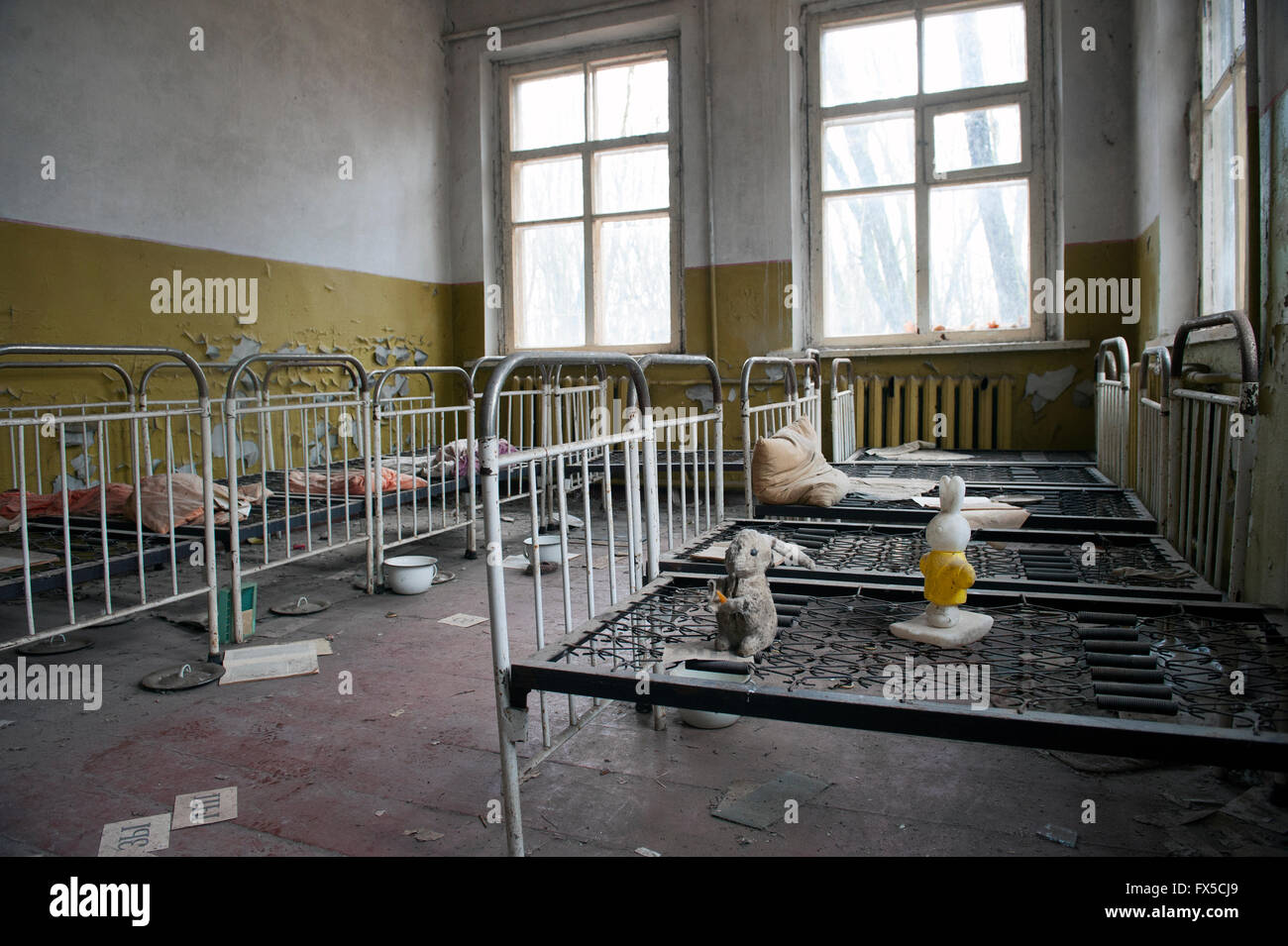 Kindergarten/nursery the abandoned city of Pripyat, Ukraine. Pripyat ...