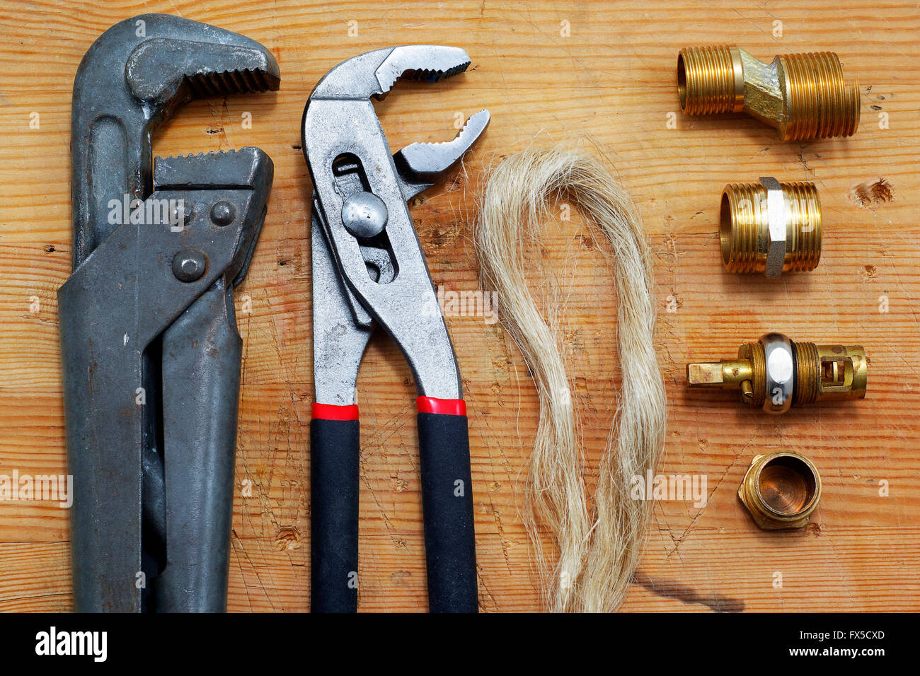 Set for plumbing Stock Photo - Alamy