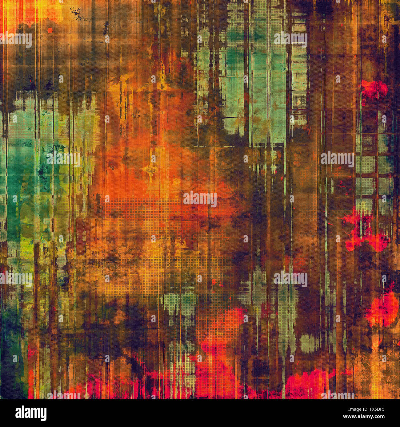 Abstract retro background or old-fashioned texture. With different ...