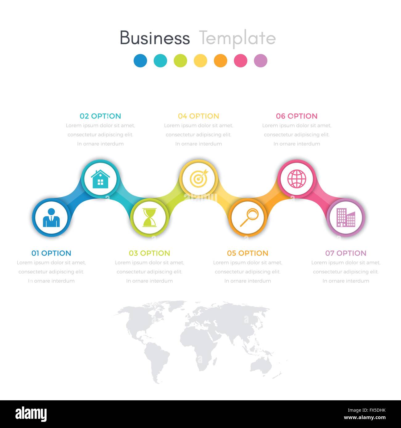 infographics timeline seven options Stock Vector Image & Art - Alamy
