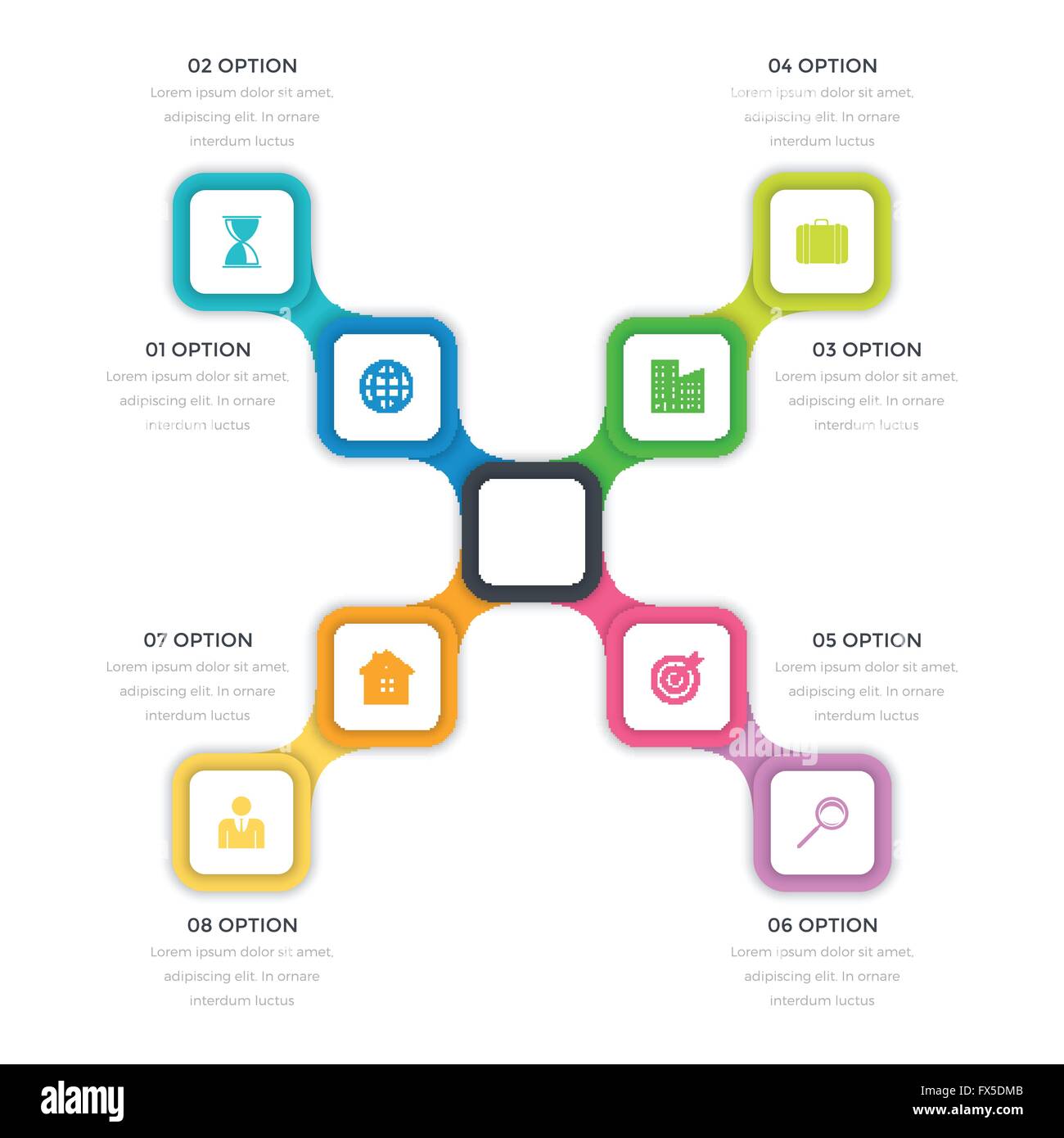 Vector illustration infographics eight options Stock Vector Image & Art ...