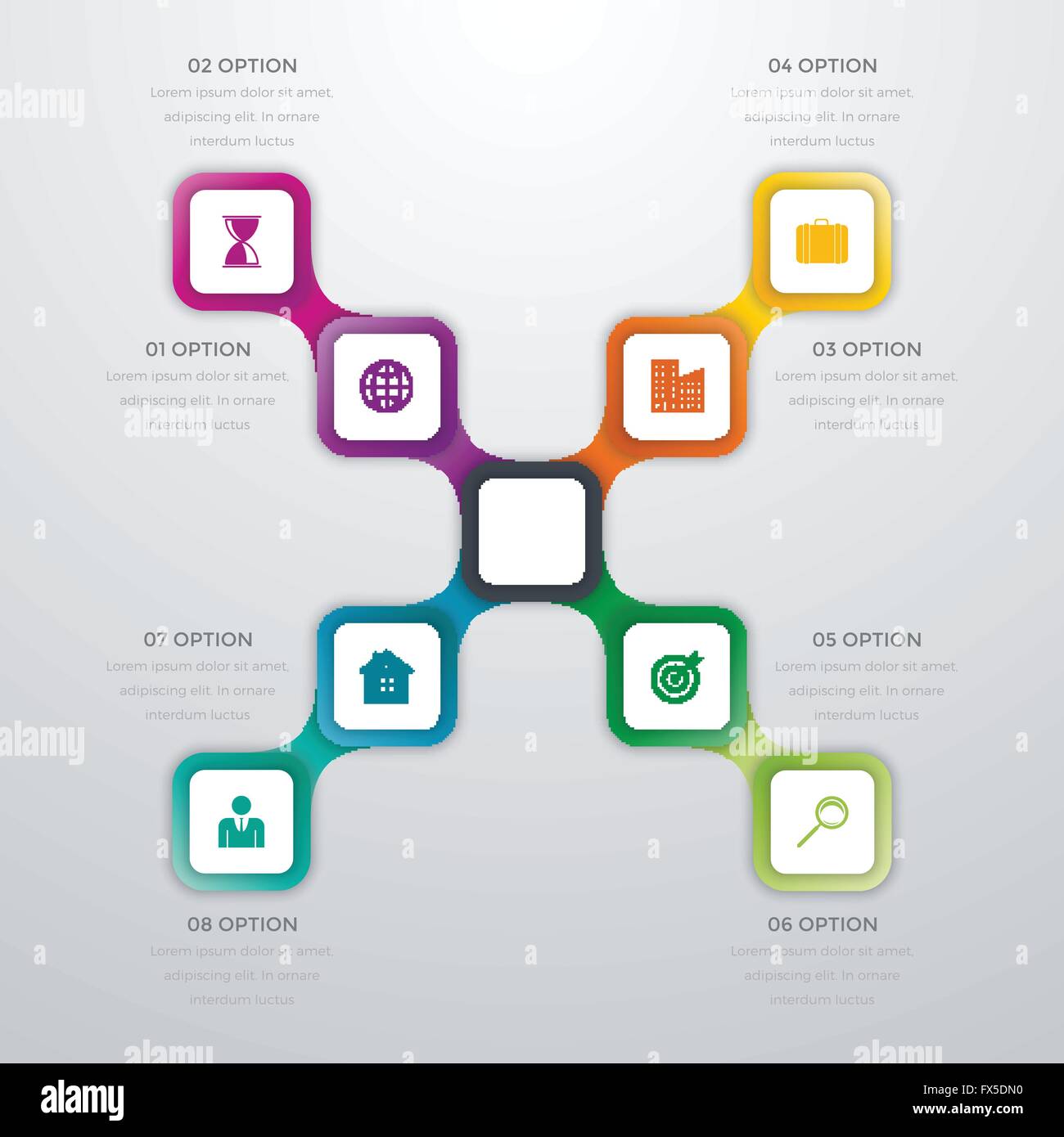 Vector illustration infographics eight options Stock Vector Image & Art ...