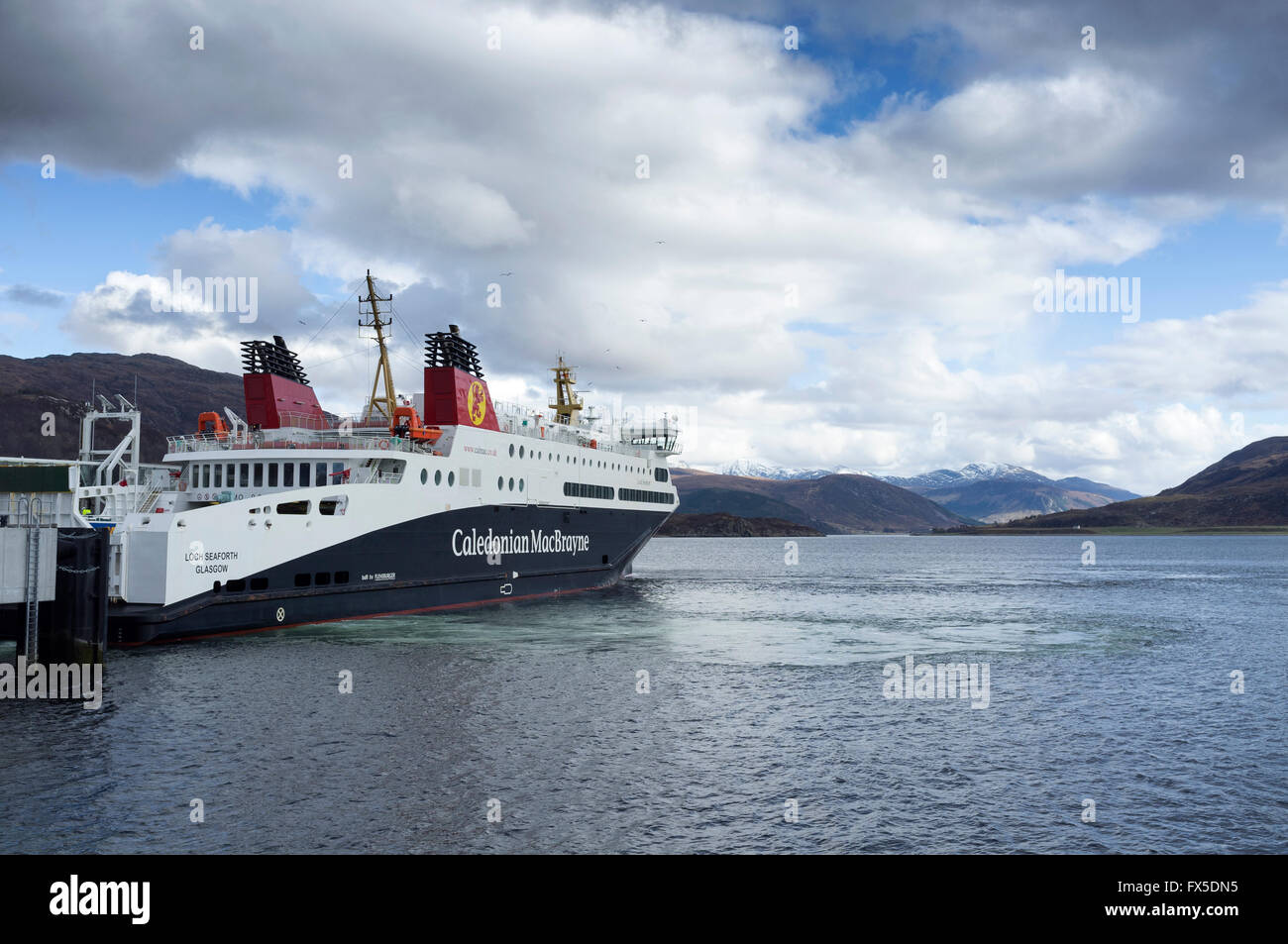 The new Caledonian MacBrayne ferry the Loch Seaforth at Ullapool ...