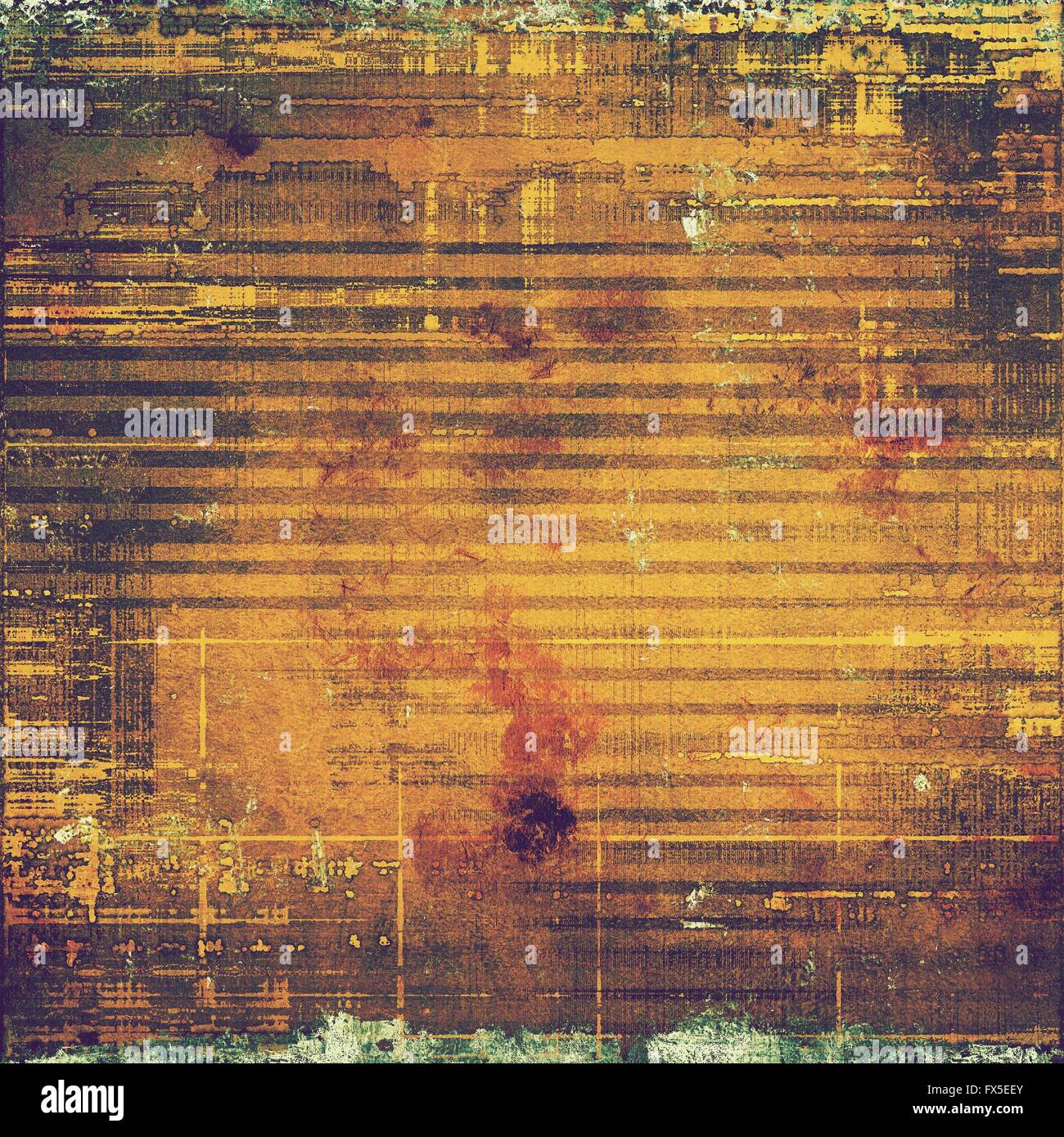 Antique vintage texture, old-fashioned weathered background. With ...