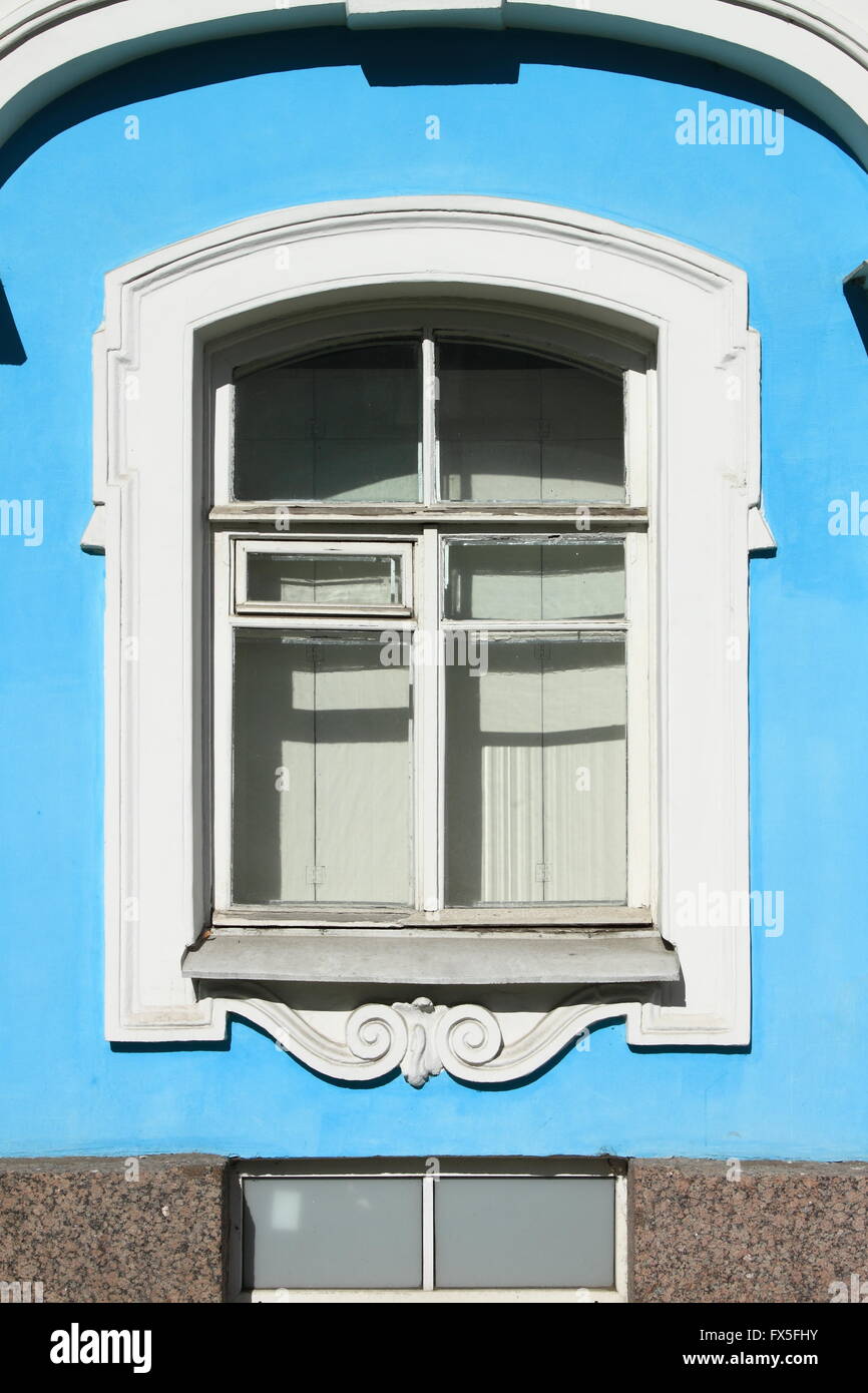 Renaissance window in Smolny orthodox monastery. Saint Petersburg ...