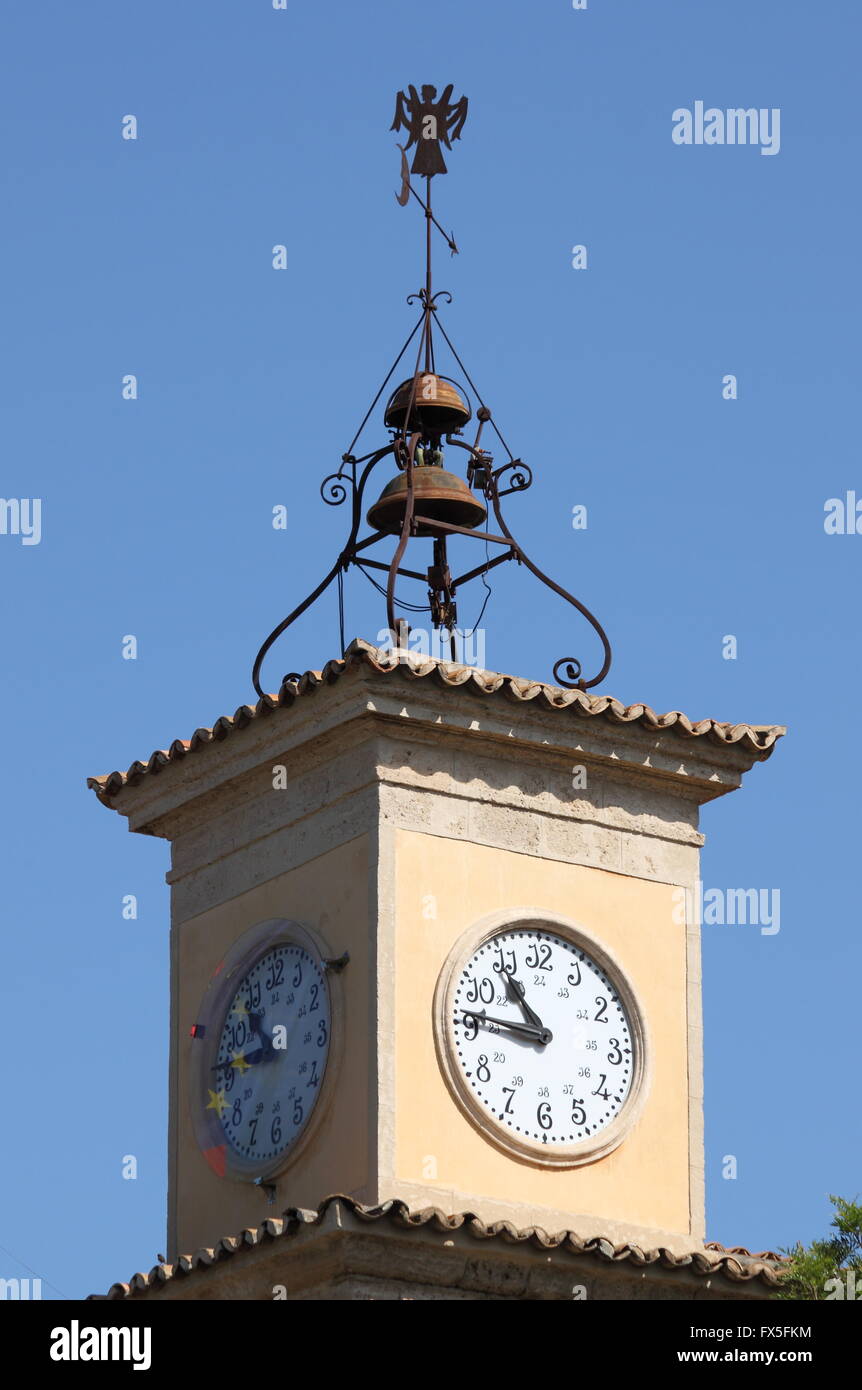 Clock Tower in Palma de Mallorca, Spain Stock Photo - Alamy