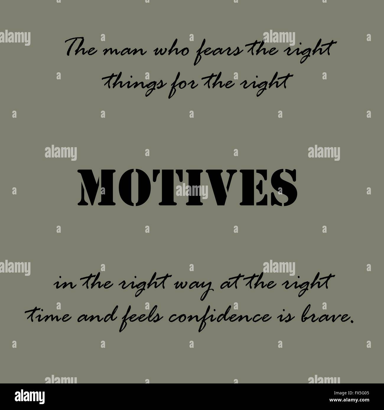 The man who fears the right things for the right motives Stock Vector ...