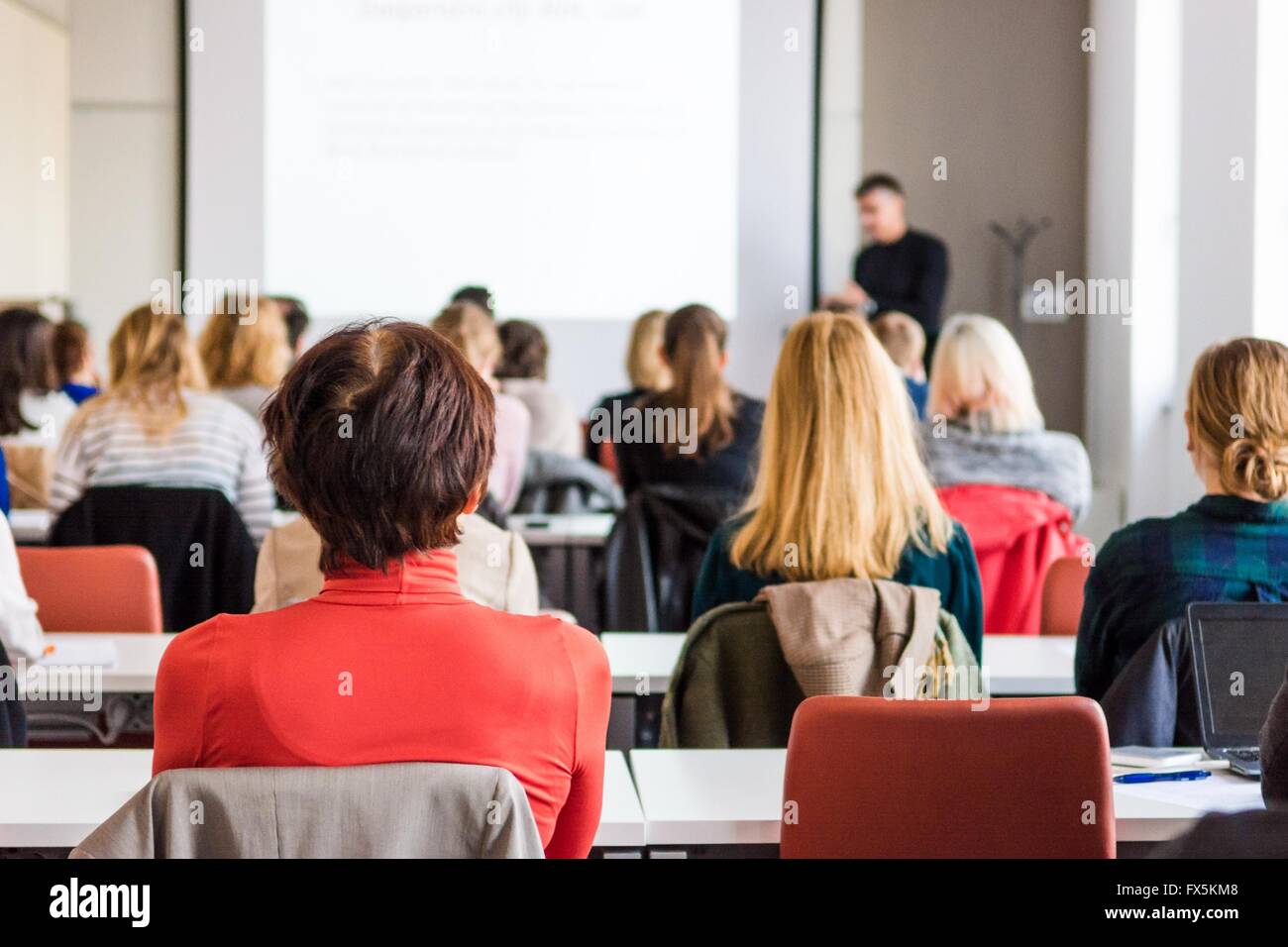 Audience at business conference Stock Photo - Alamy