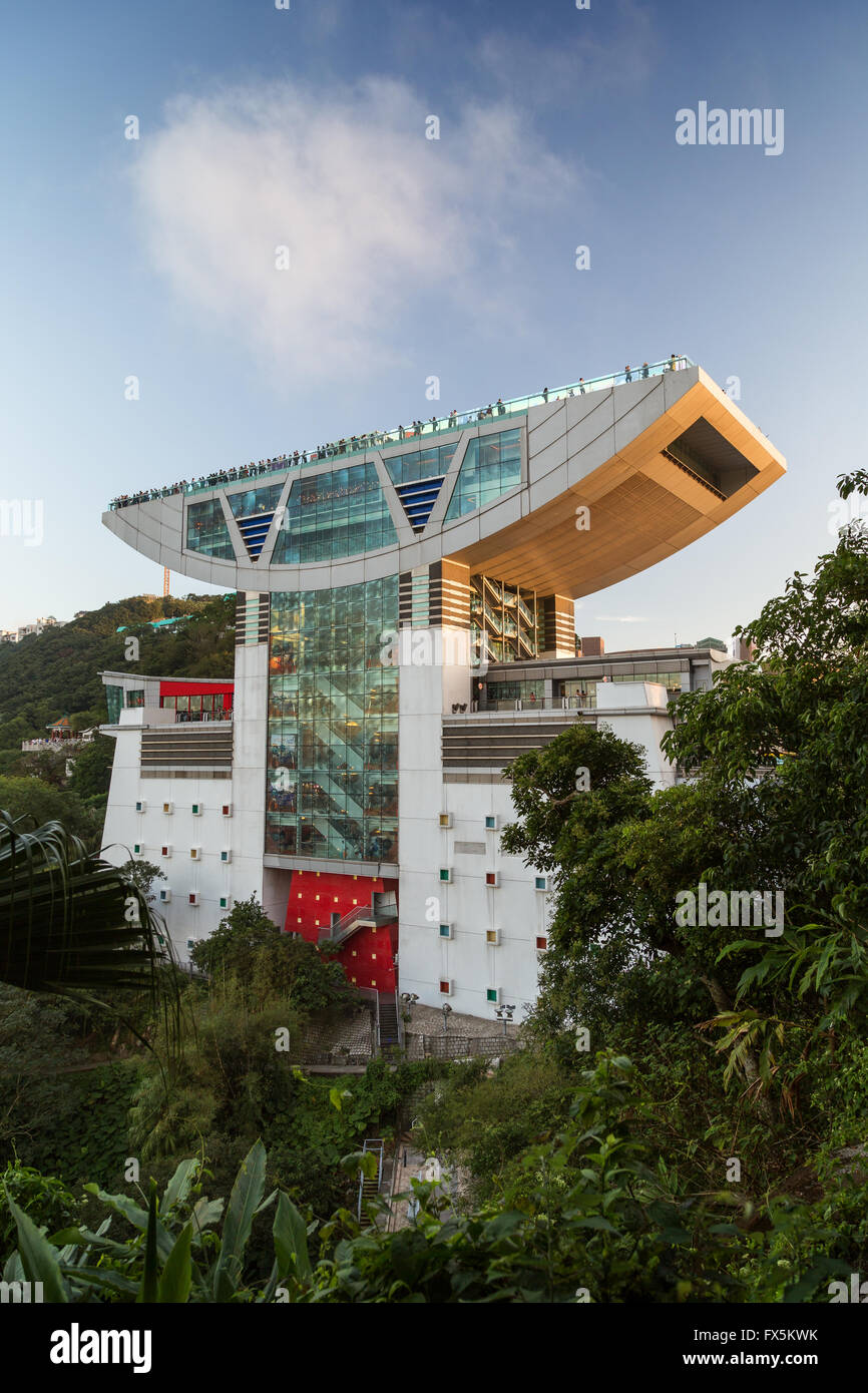 Peak Tower at the Victoria Peak in Hong Kong, China Stock Photo - Alamy