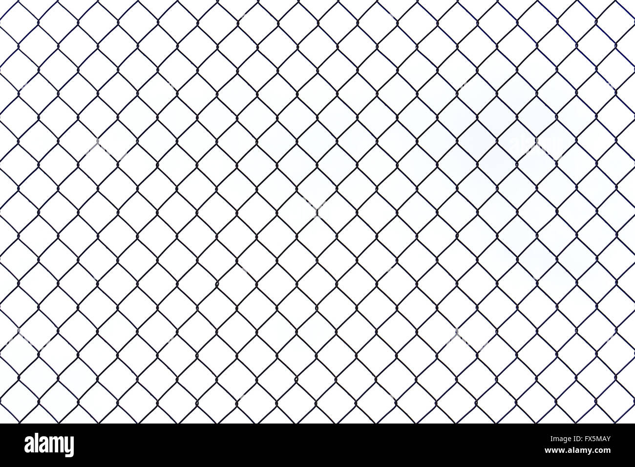 Braid wire fence texture on a white background Stock Photo - Alamy