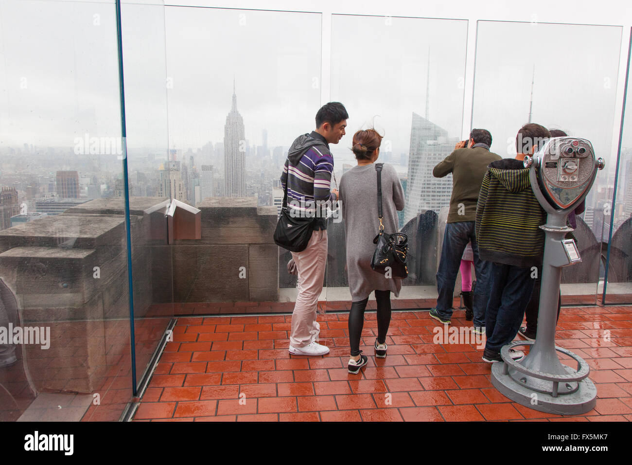 Top of the rock ,The viewpoint from the top of the Rockefeller center ...