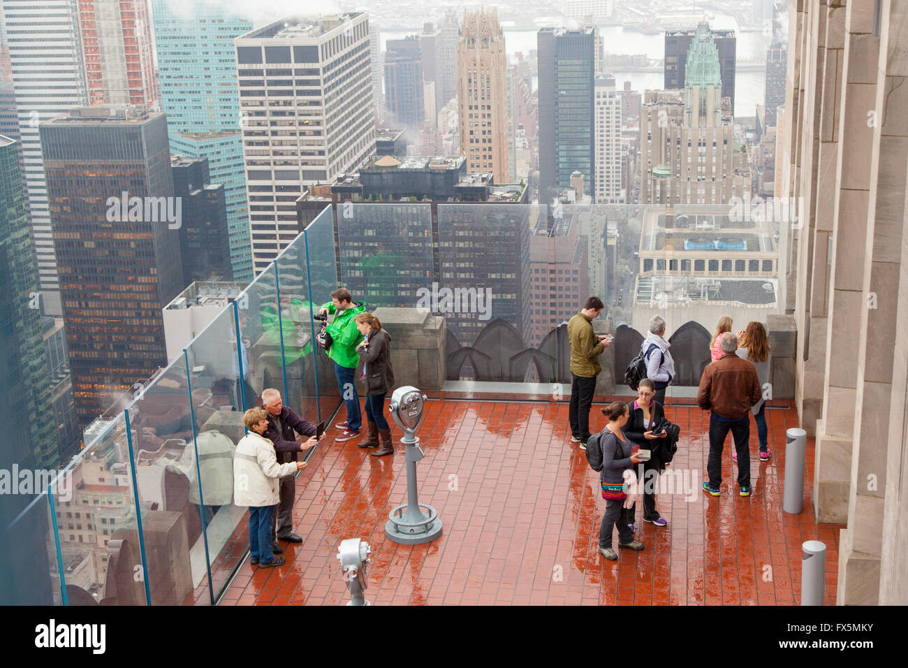 Top of the rock ,The viewpoint from the top of the Rockefeller center ...
