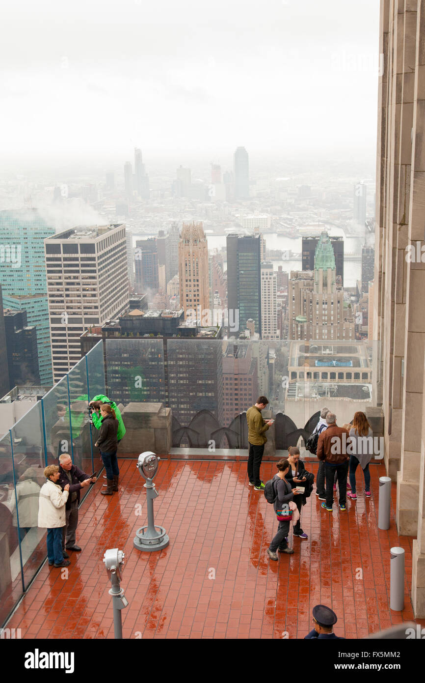 Top of the rock ,The viewpoint from the top of the Rockefeller center ...