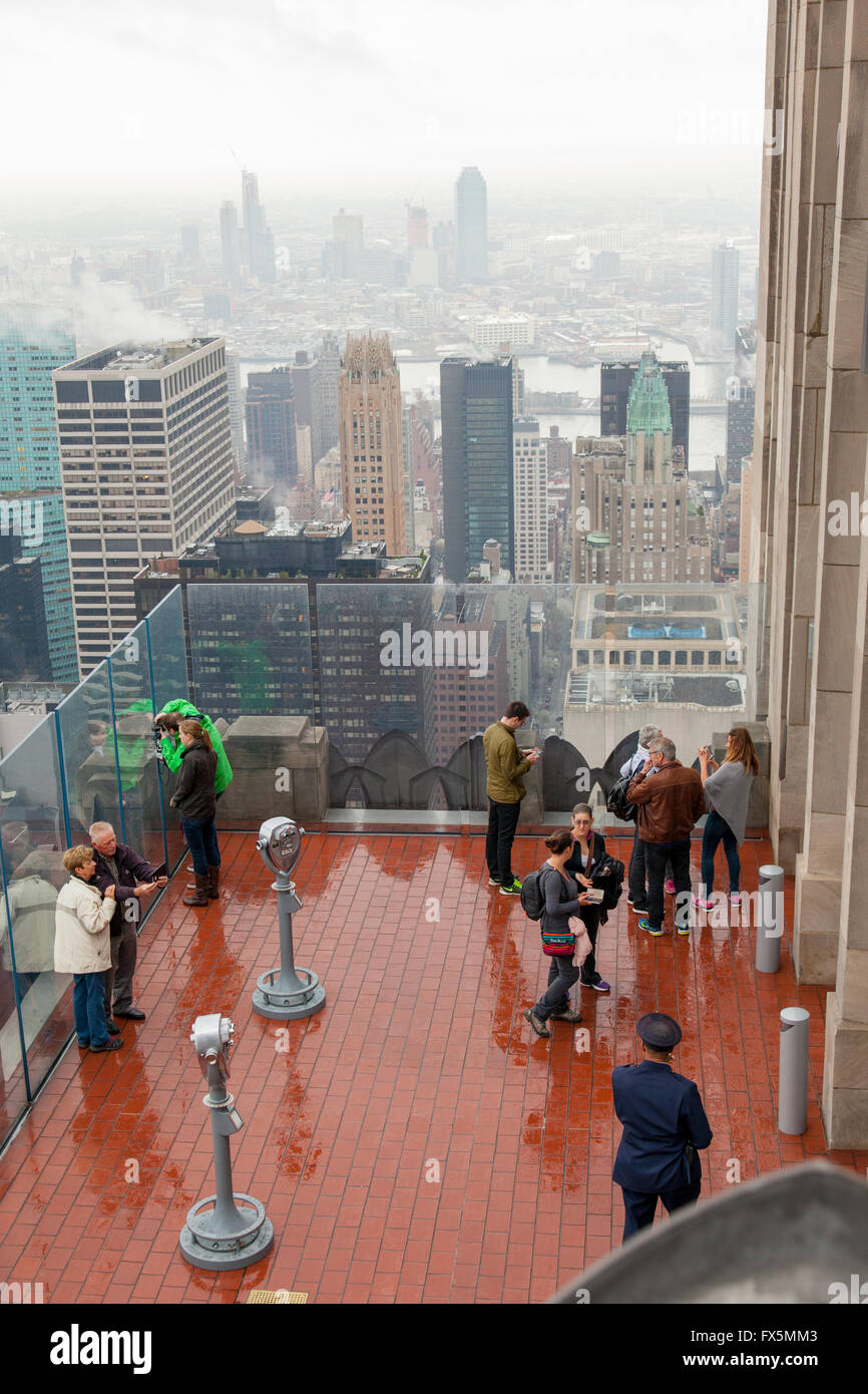 Top of the rock ,The viewpoint from the top of the Rockefeller center ...
