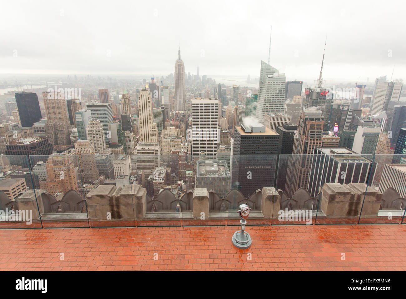 Top of the rock ,The viewpoint from the top of the Rockefeller center ...