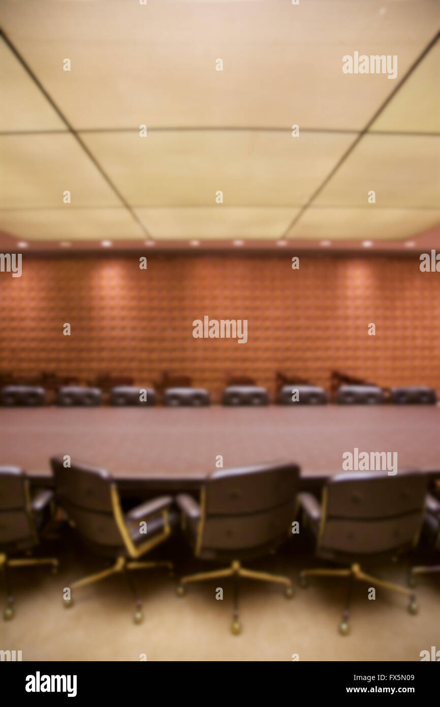 Background blur of stylish empty conference room ready for a meeting ...