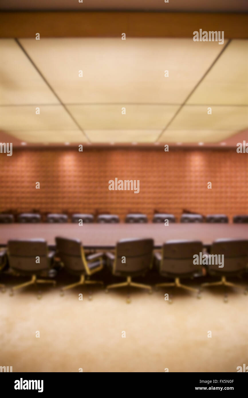 Background blur of stylish empty conference room ready for a meeting ...