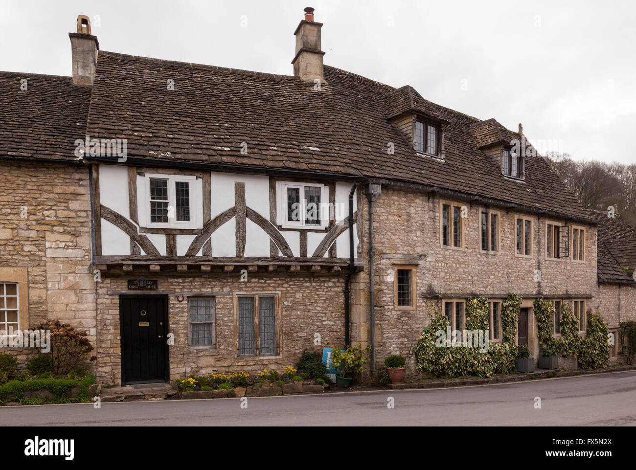 The Old Court House, Market Place, Castle Combe, Wiltshire, England, UK ...