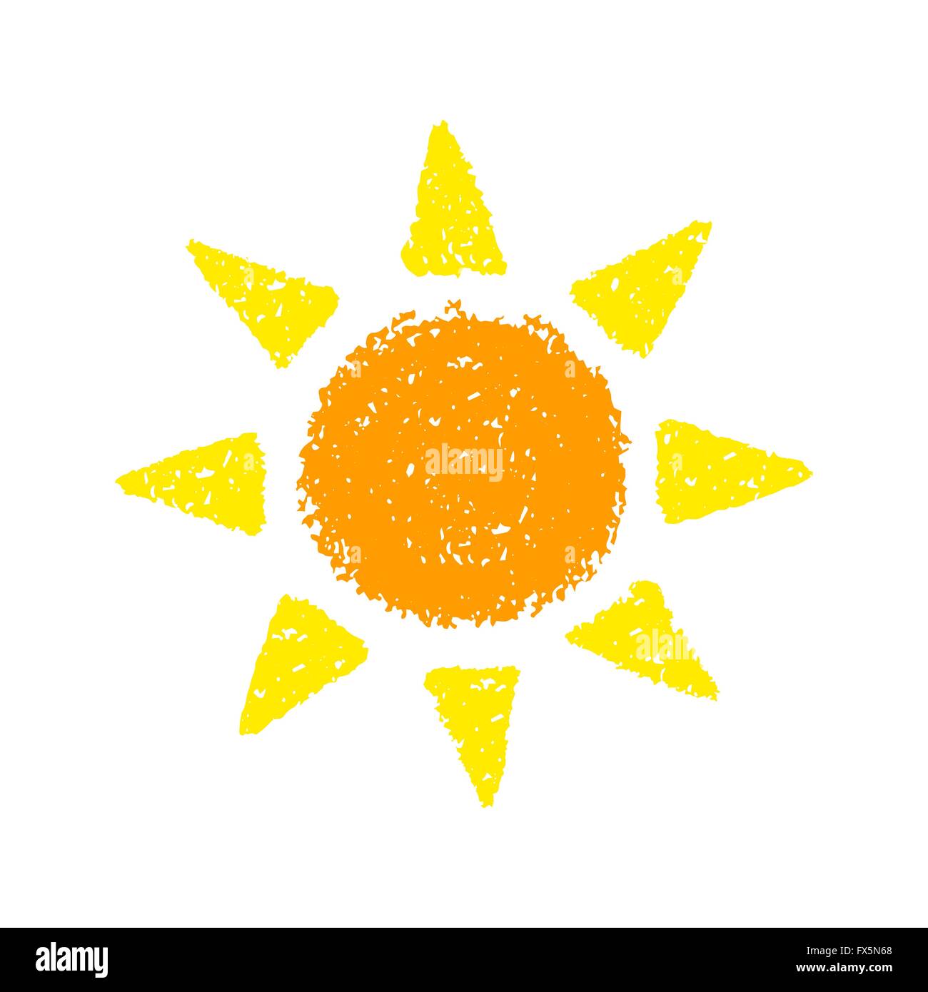 Hand Drawn Sun Stock Vector Image & Art - Alamy