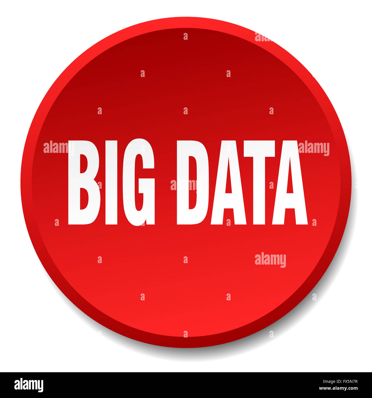 big data red round flat isolated push button Stock Photo - Alamy