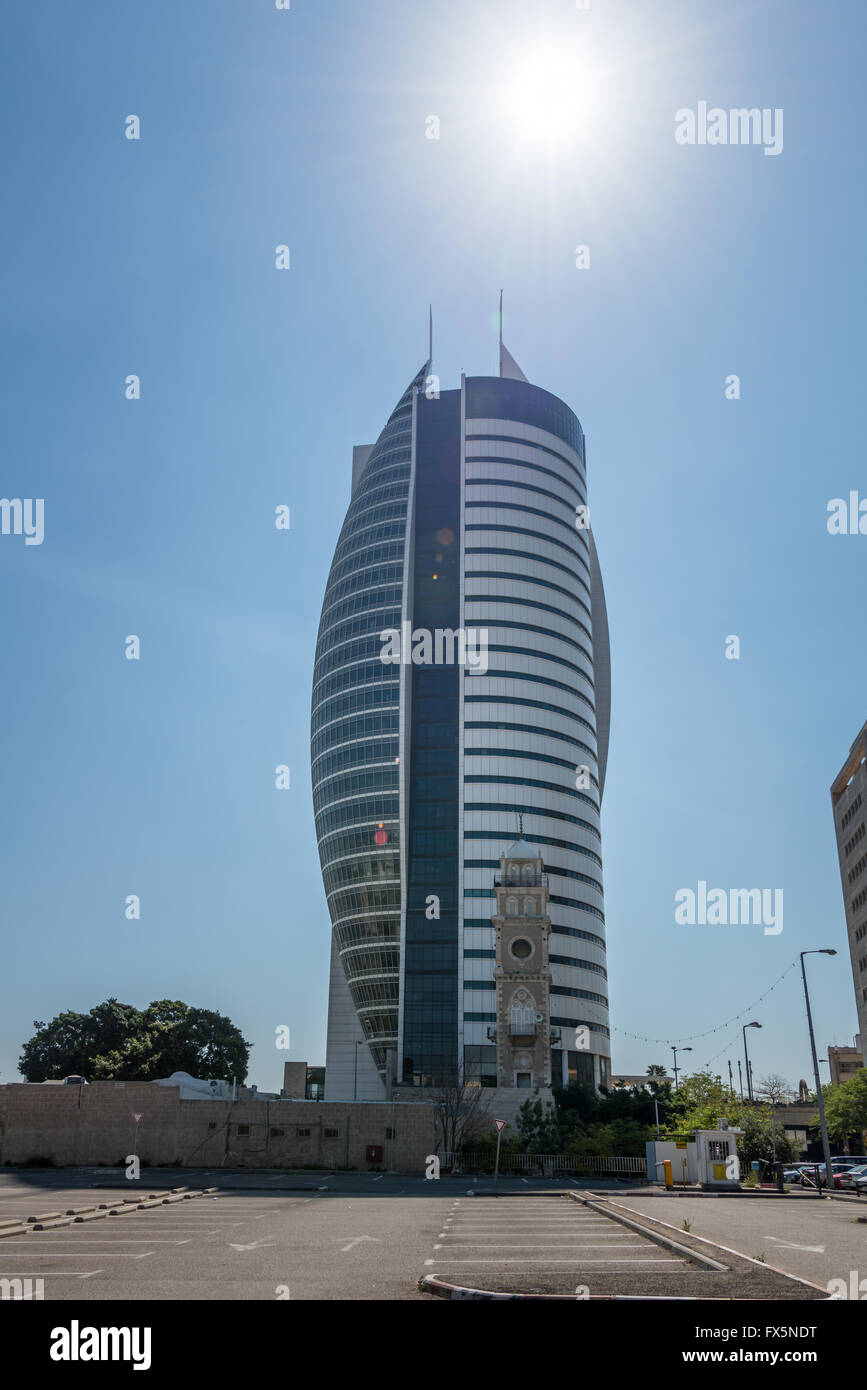 Sail Tower in Haifa, Israel Stock Photo - Alamy