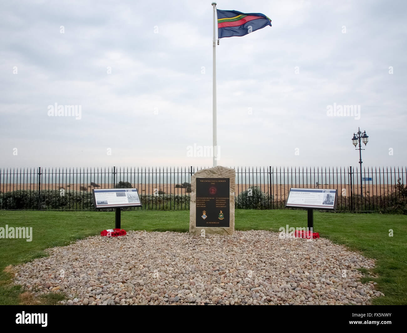 Memorial to the Cockleshell heroes at the Royal Marines Museum, Eastney ...
