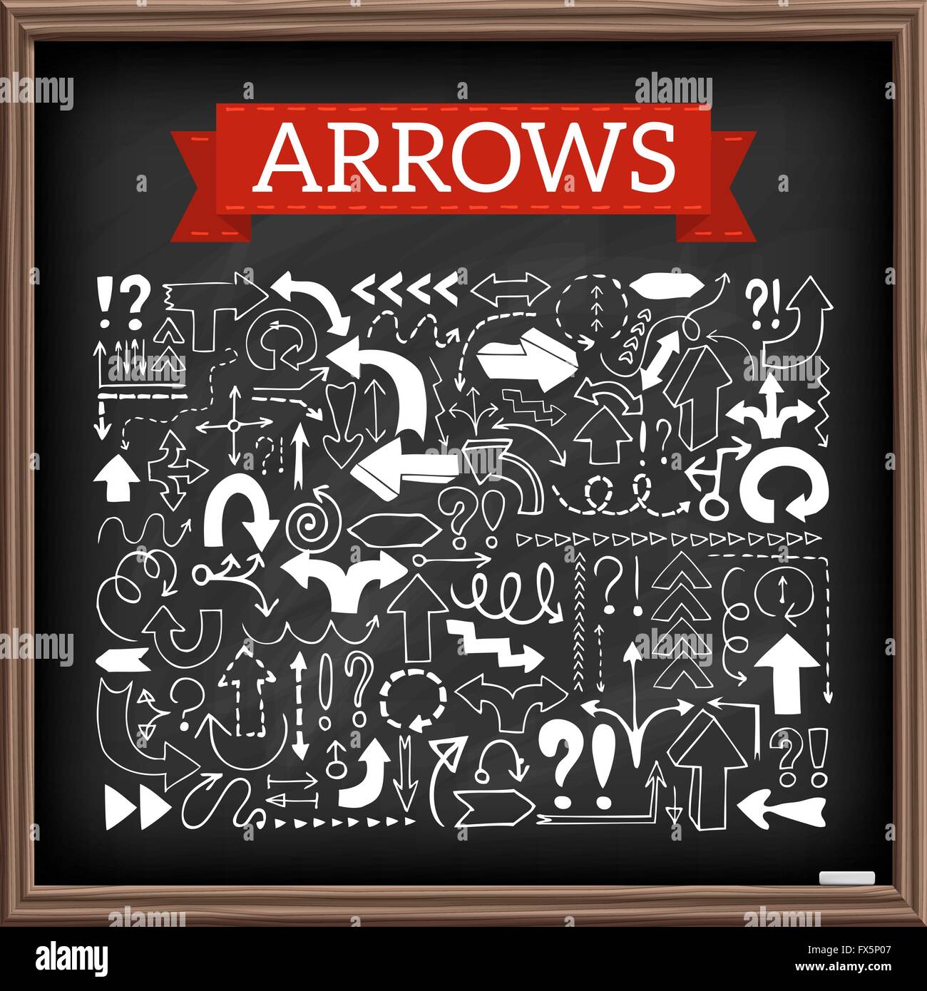 Hand drawn arrow icons set Stock Vector Image & Art - Alamy