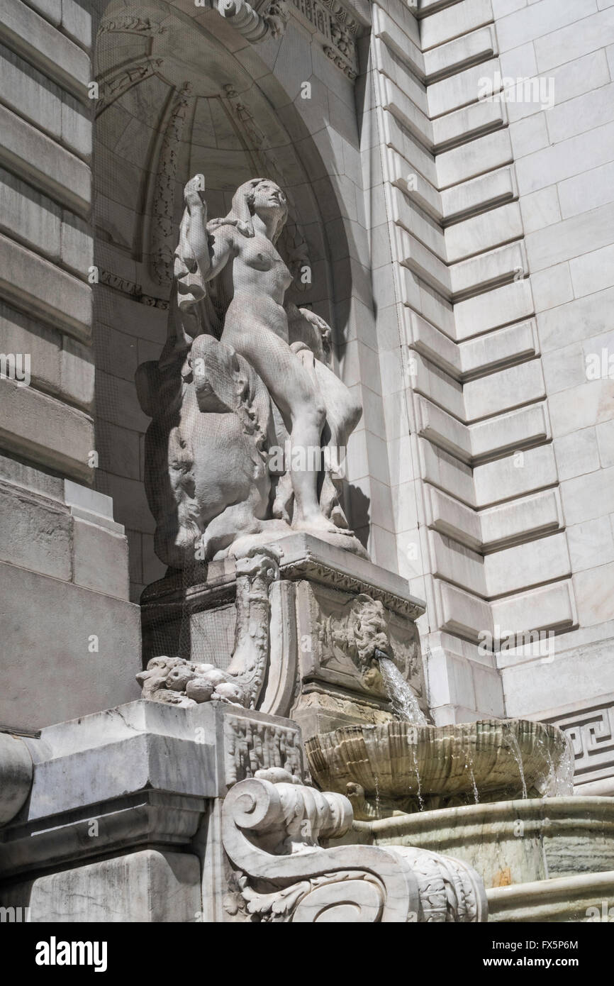 Beauty Marble Figure and Fountain, Stephen A. Schwarzman Building, NYPL ...
