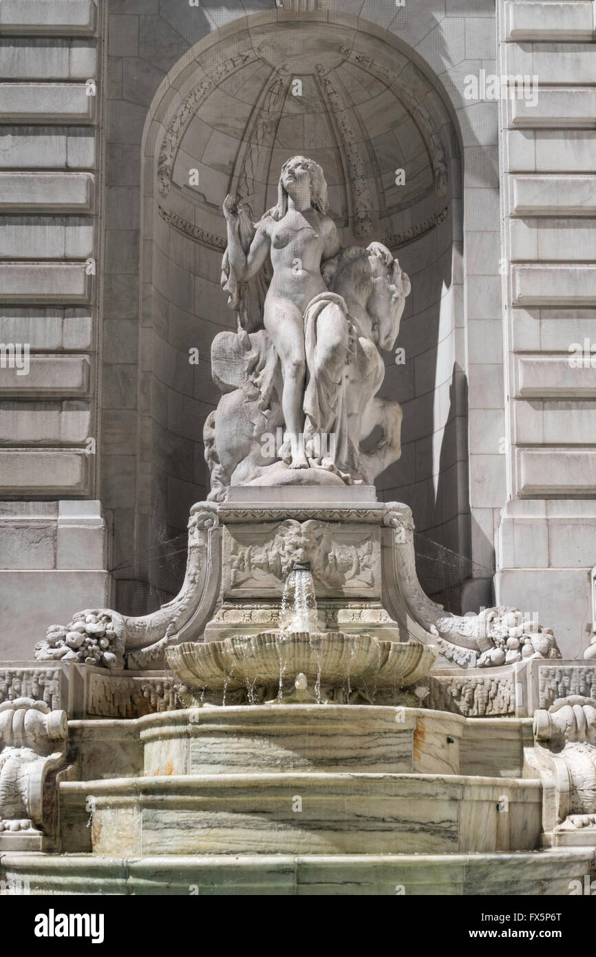 Beauty Marble Figure and Fountain, Stephen A. Schwarzman Building, NYPL ...