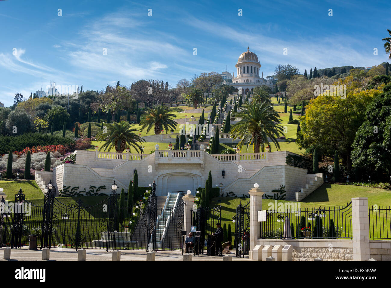 Bahai gardens in Haifa Stock Photo - Alamy