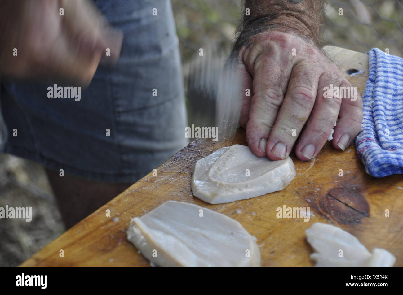 Preparation of australian abalone hi-res stock photography and images ...