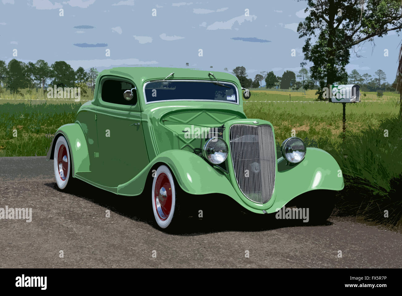 VINTAGE STYLE HOT RODS Stock Photo - Alamy