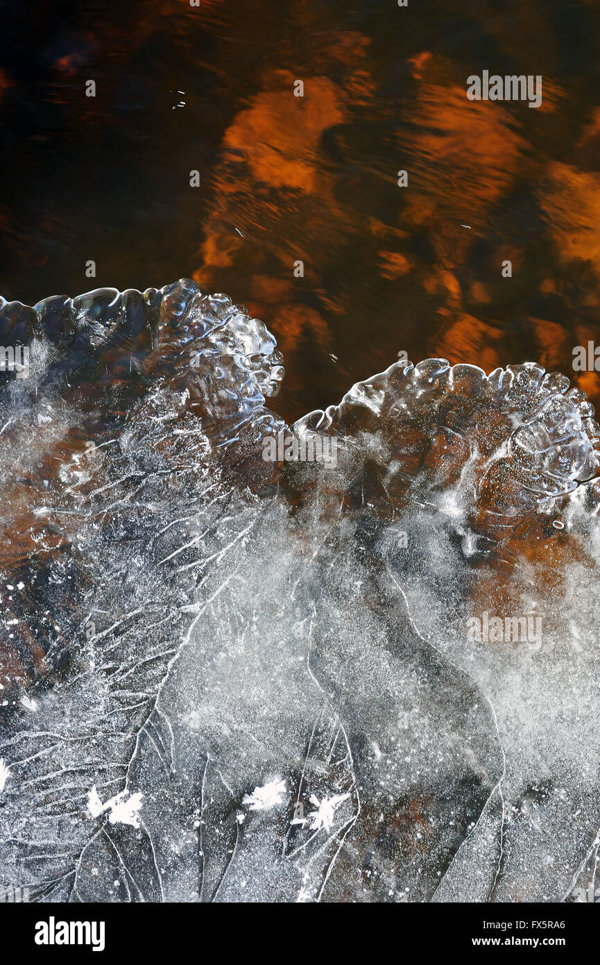 Spring melting of ice and the flow of water Stock Photo - Alamy