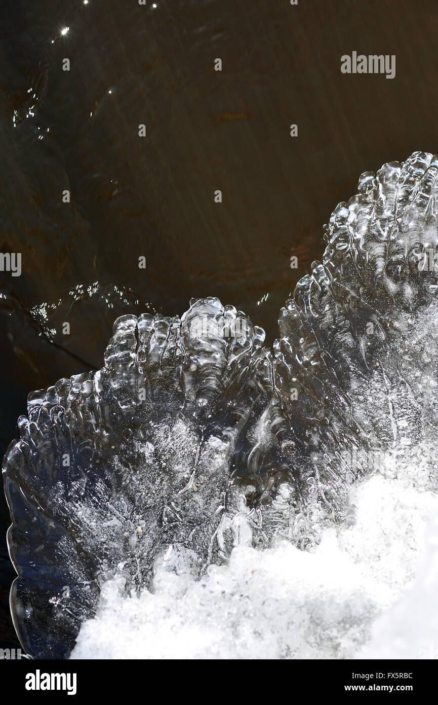 Spring melting of ice and the flow of water Stock Photo - Alamy