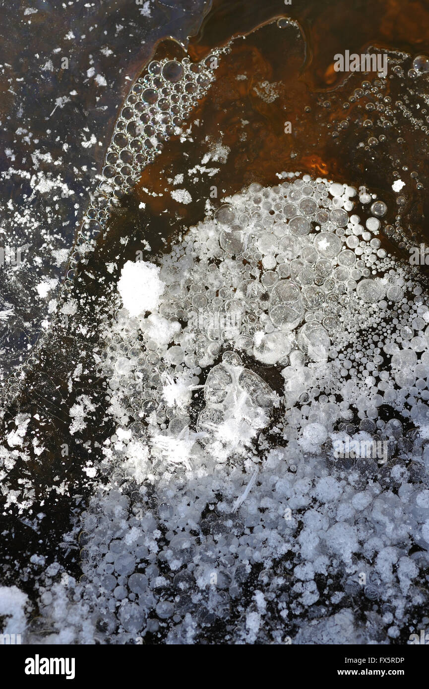 Close up background of melted ice Stock Photo - Alamy