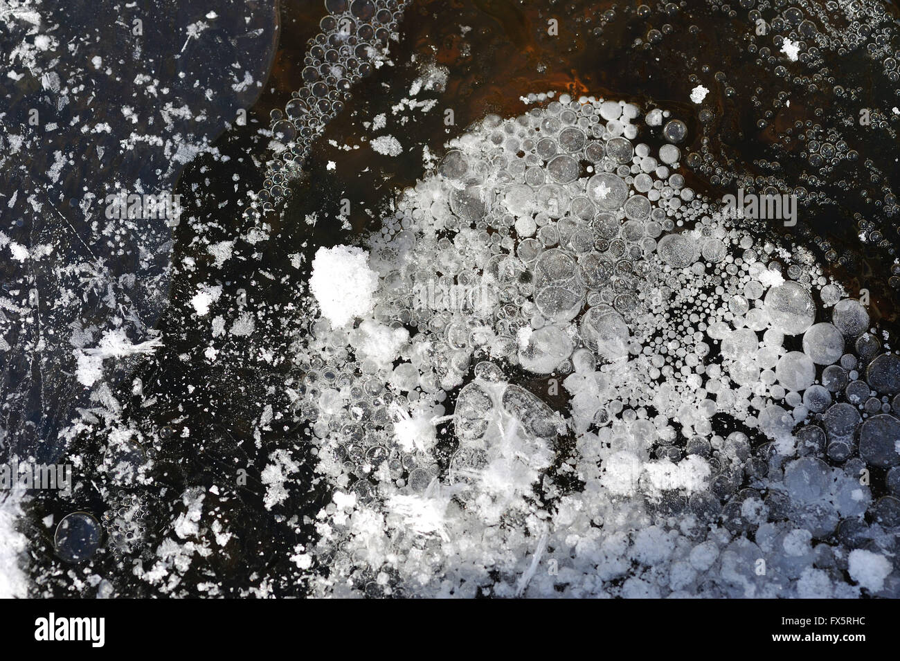 Spring melting of ice and the flow of water Stock Photo - Alamy