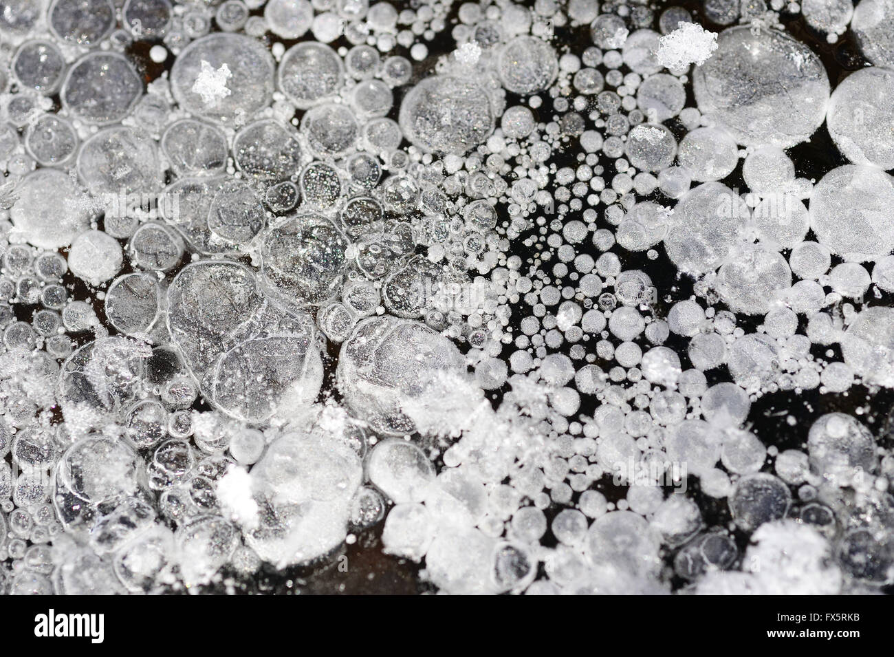 Close up background of melted ice Stock Photo - Alamy