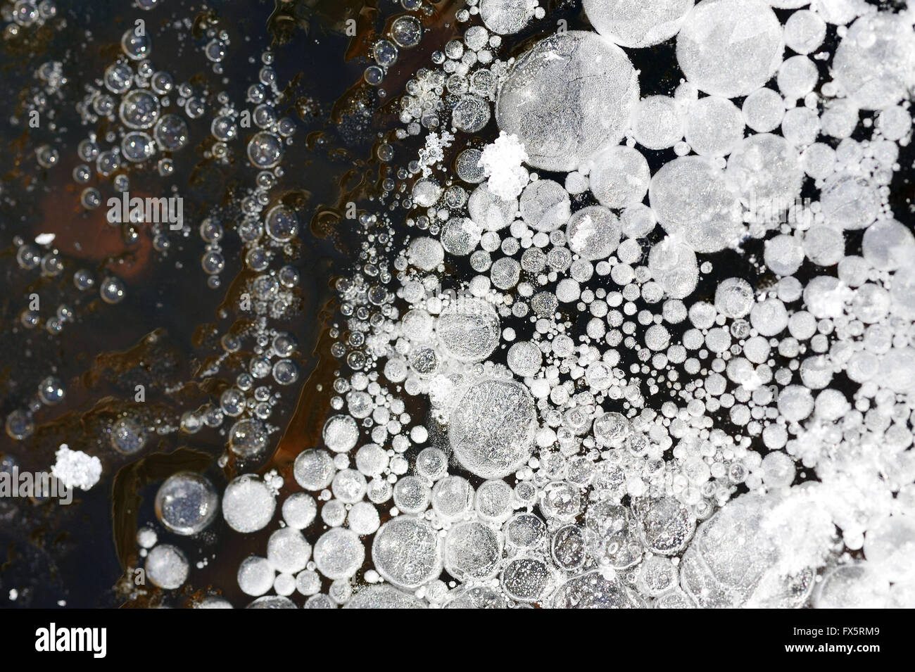 Close up background of melted ice Stock Photo - Alamy