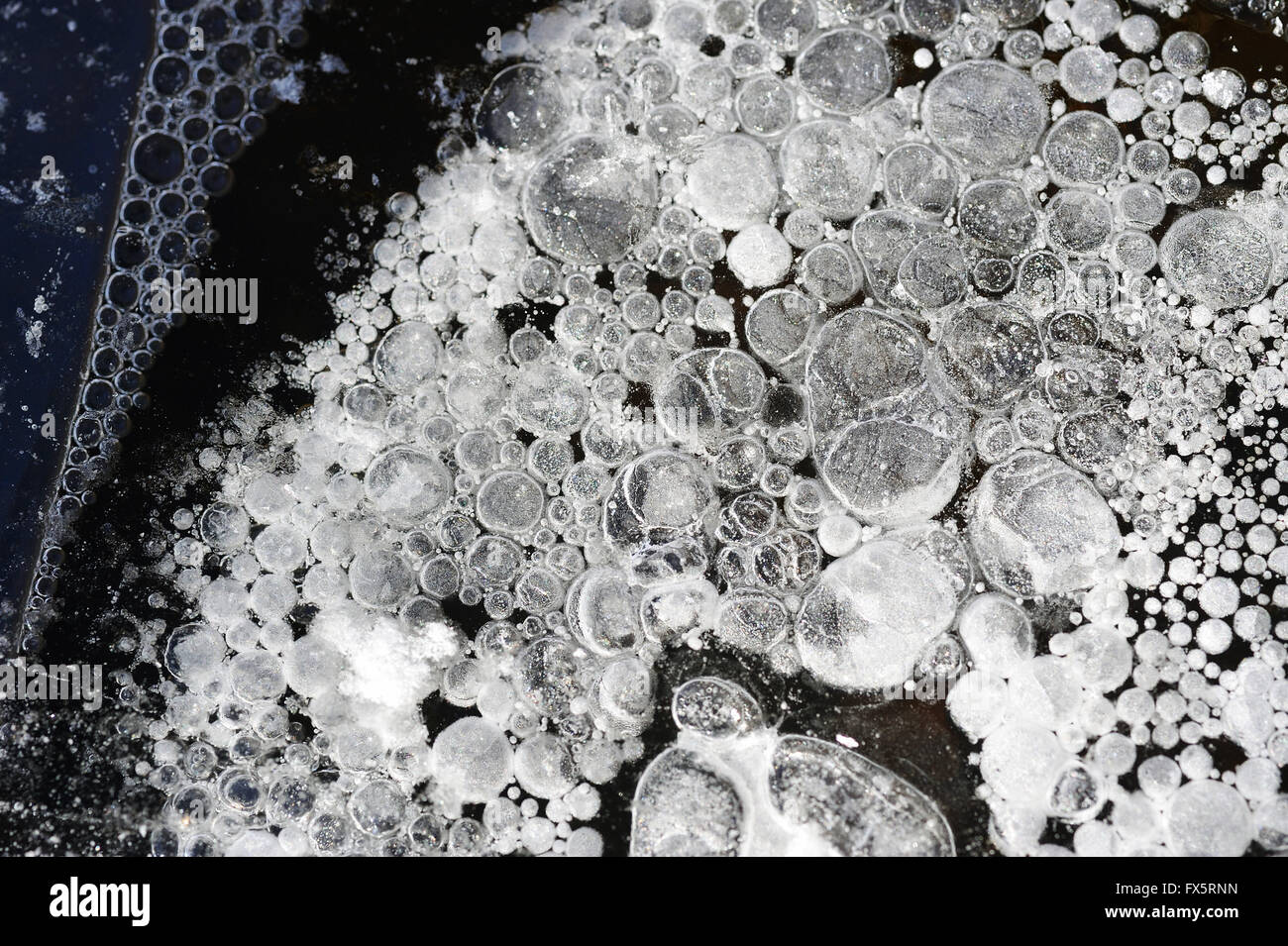Close up background of melted ice Stock Photo - Alamy