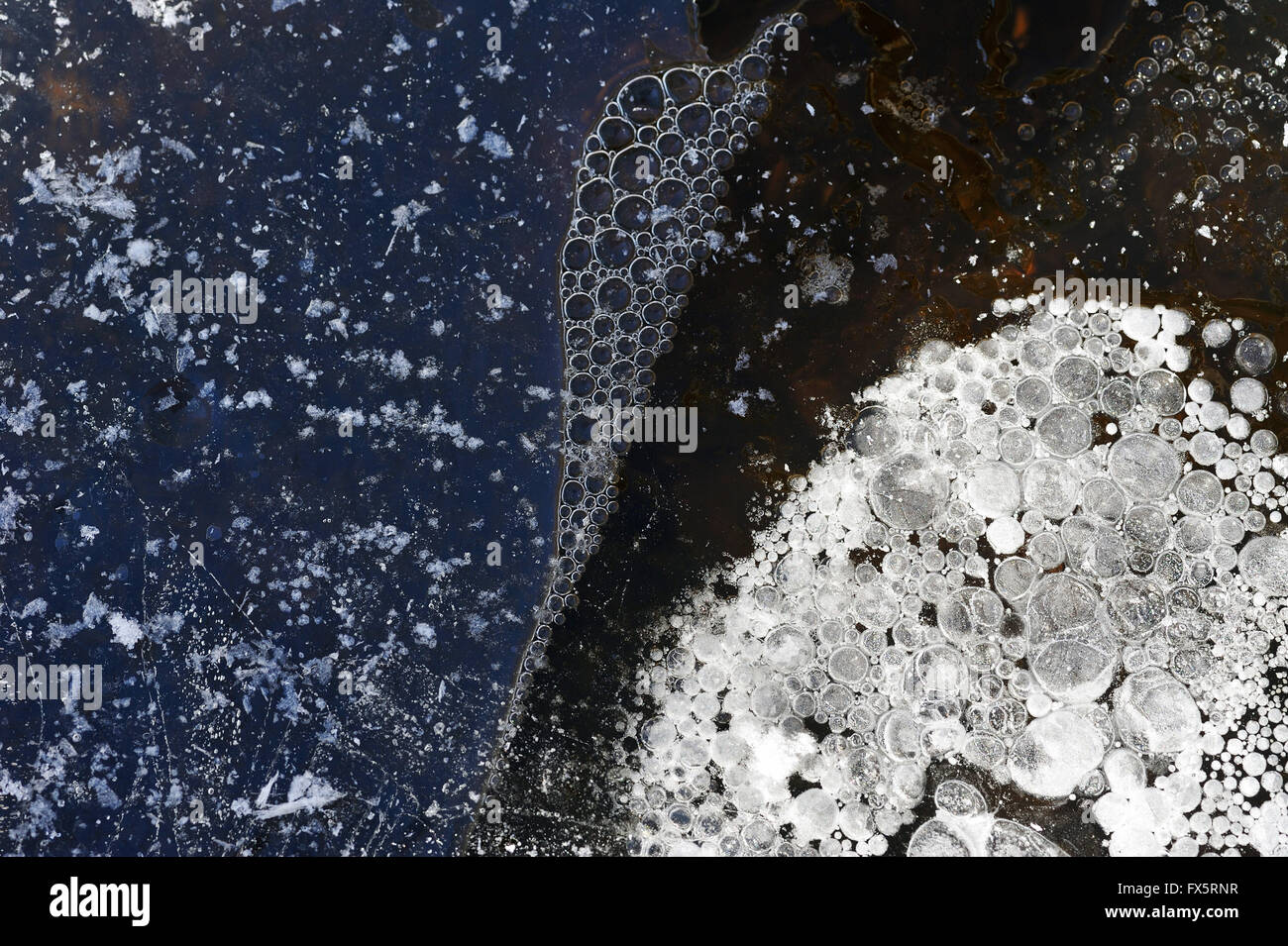 Close up background of melted ice Stock Photo - Alamy