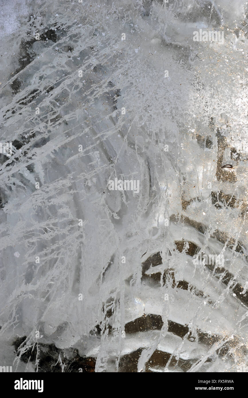 Close up background of melted ice Stock Photo - Alamy