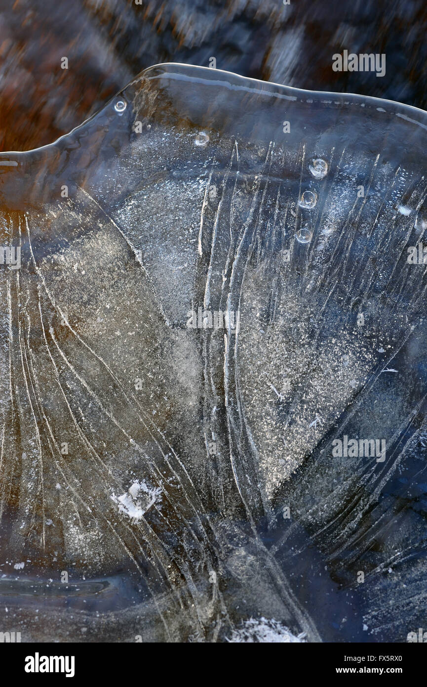 Spring melting of ice and the flow of water Stock Photo - Alamy