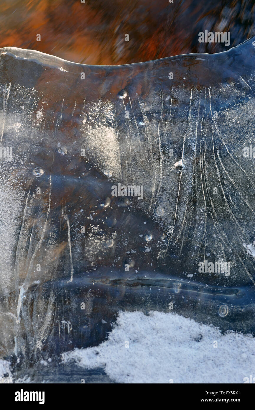 Spring melting of ice and the flow of water Stock Photo - Alamy