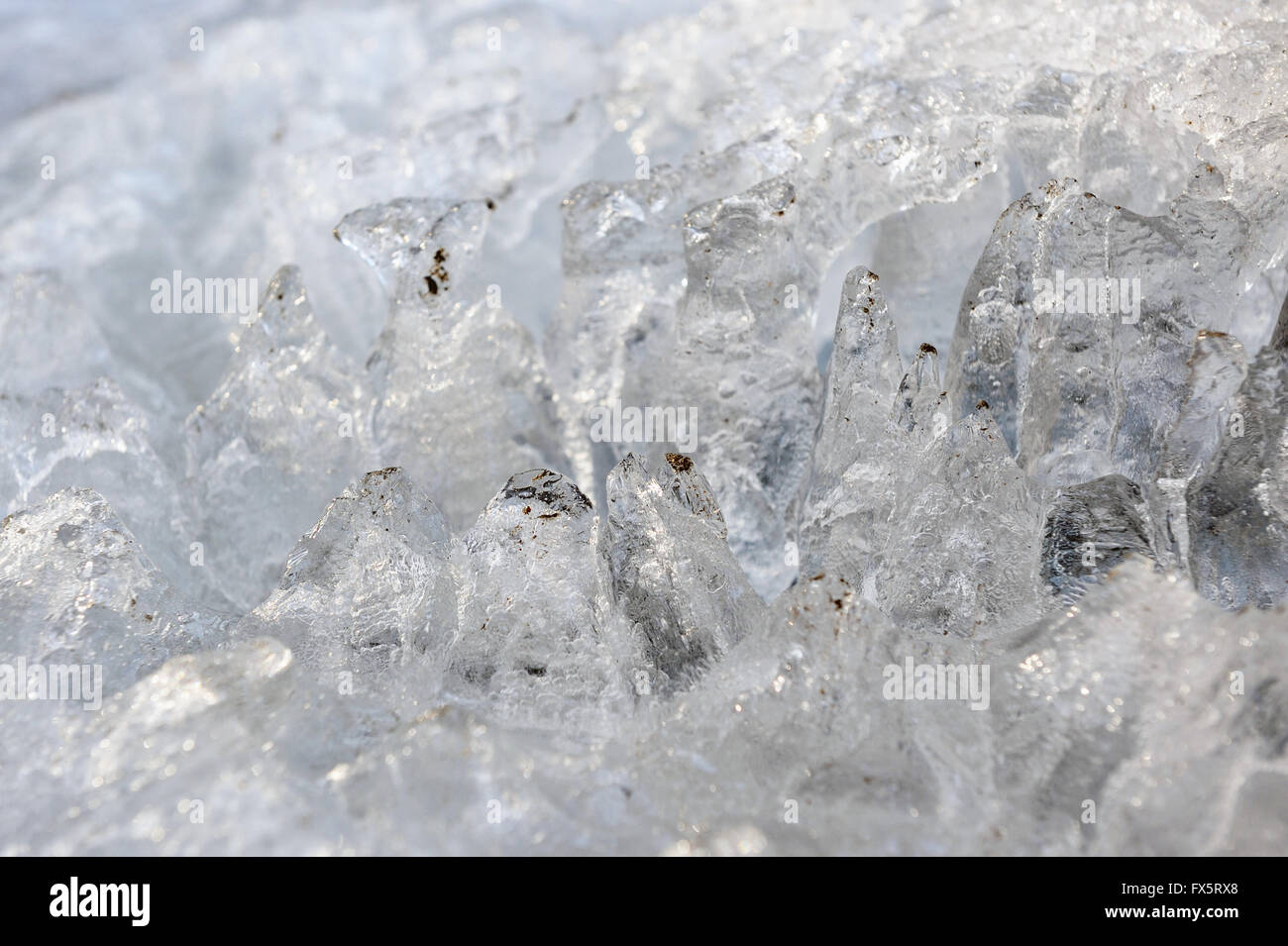 Close up of ice background Stock Photo - Alamy