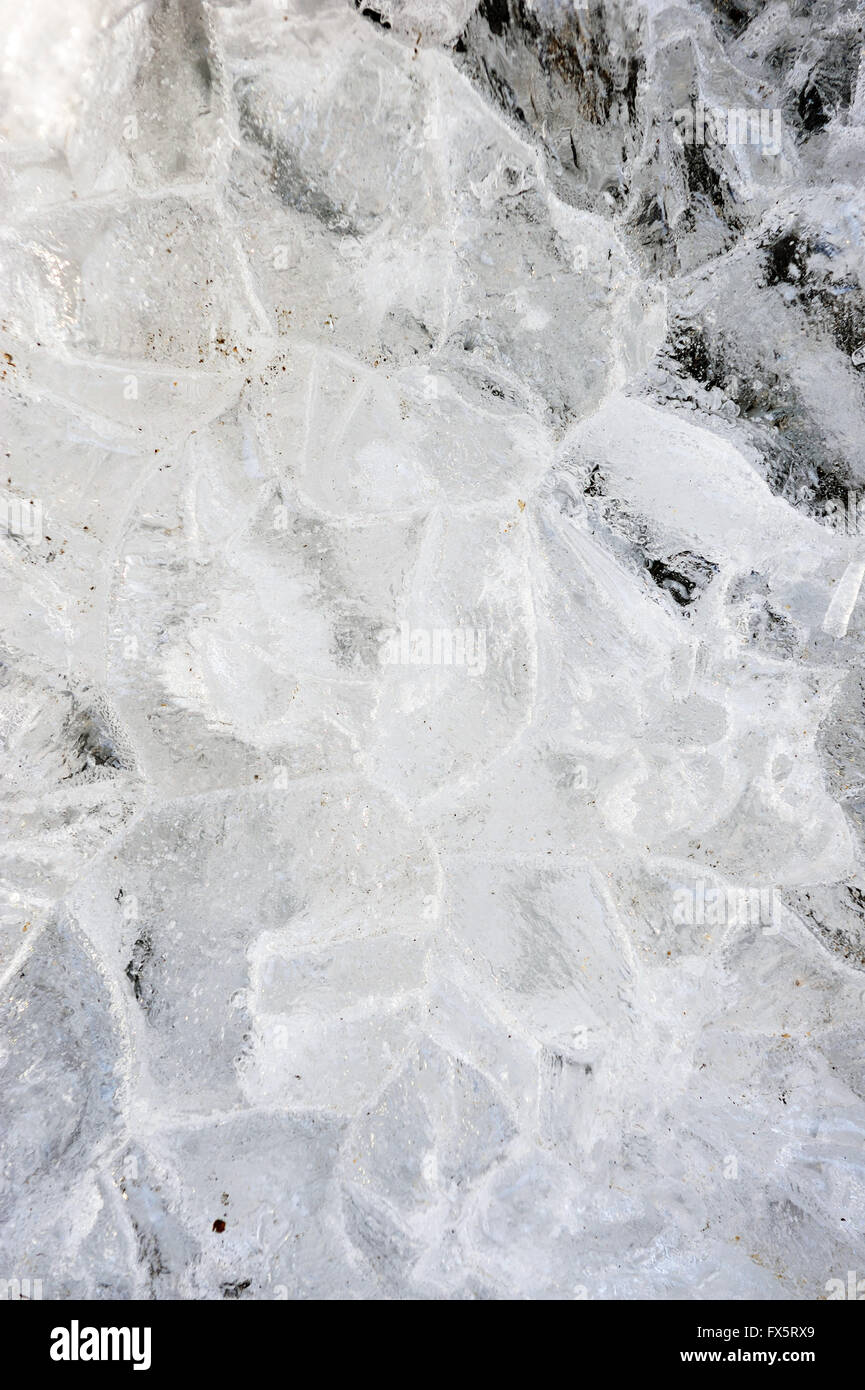 Close up of ice background Stock Photo - Alamy