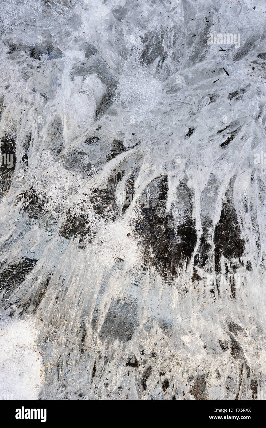 Close up of ice background Stock Photo - Alamy