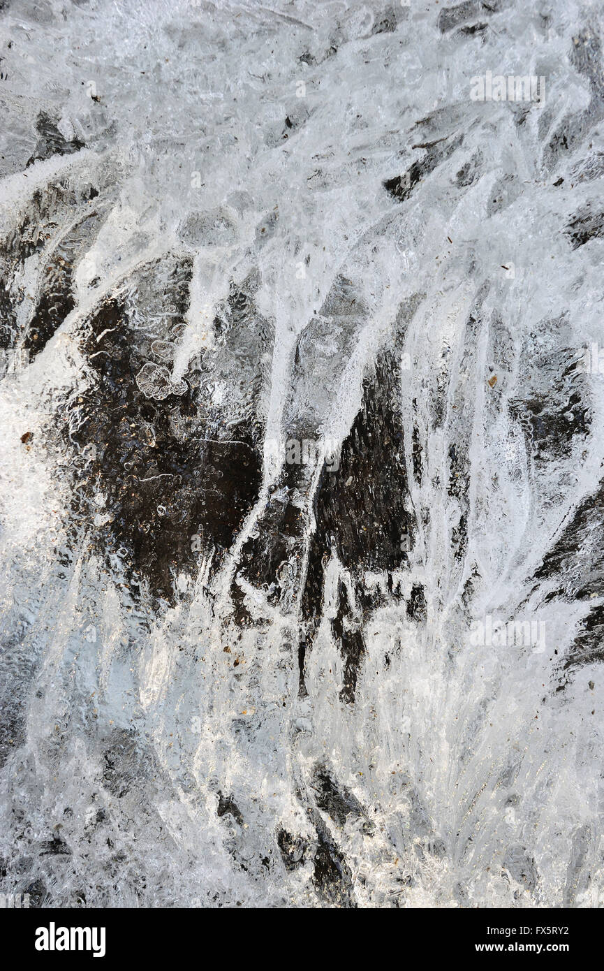 Close up of ice background Stock Photo - Alamy