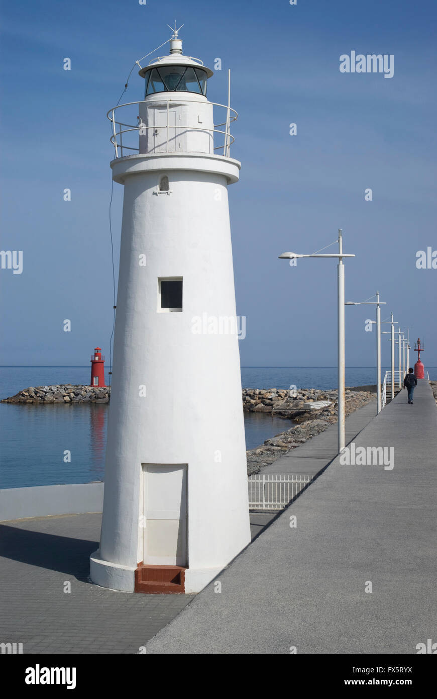 To port entrance imperia lighthouse hi-res stock photography and images ...