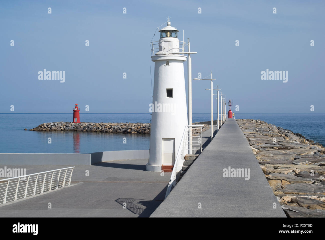 To port entrance imperia lighthouse hi-res stock photography and images ...