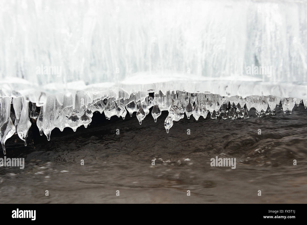 Close up of melting ice in spring Stock Photo - Alamy